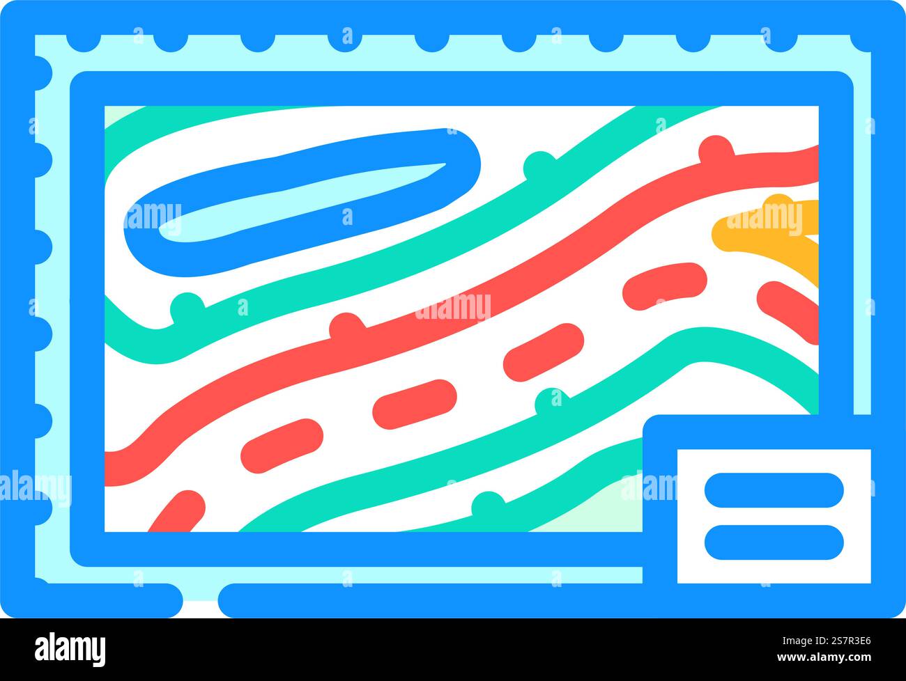 geologic mapping mining color icon vector. geologic mapping mining sign ...