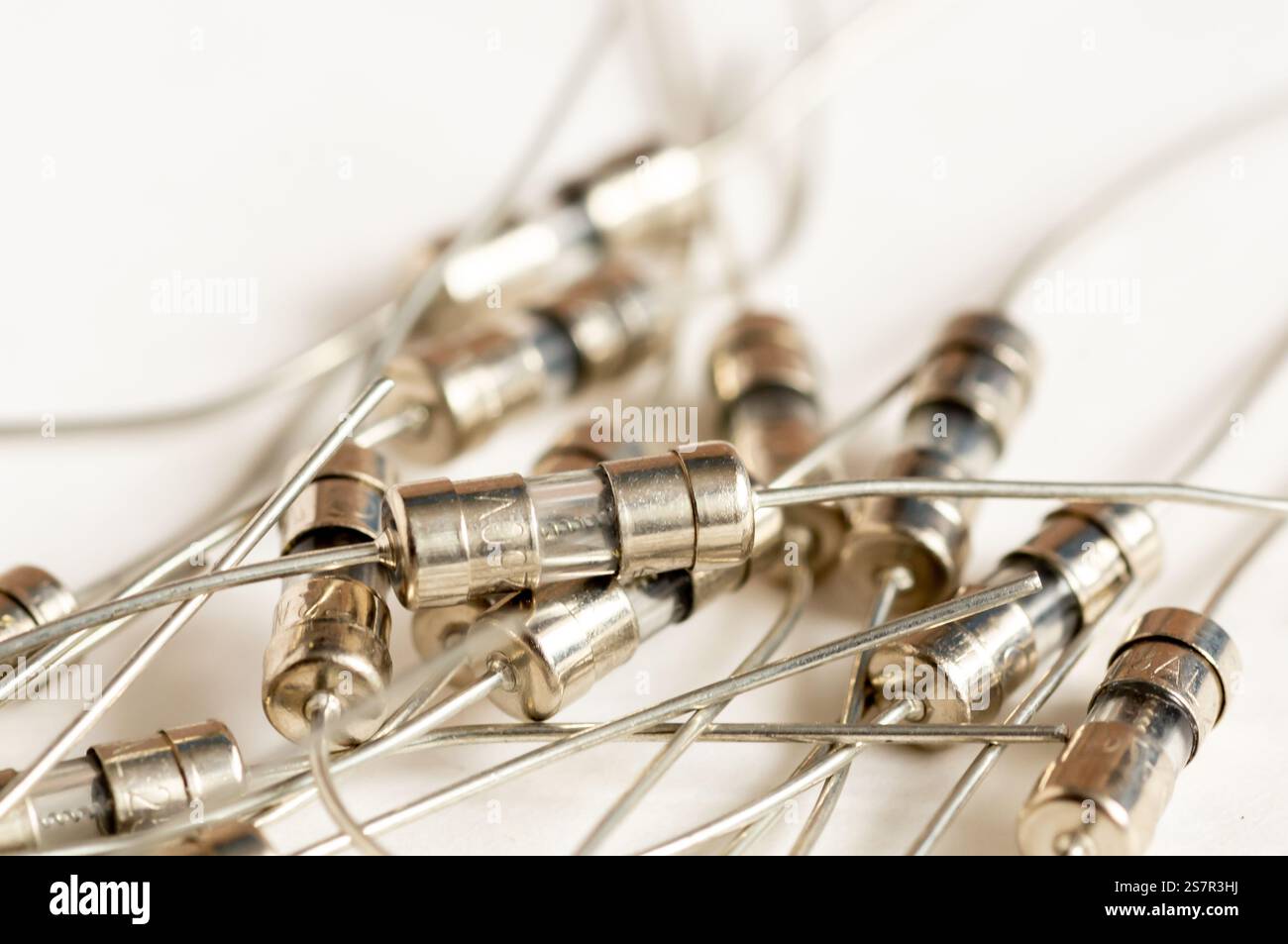 Fuse electric fuse miniature on white background Stock Photo - Alamy