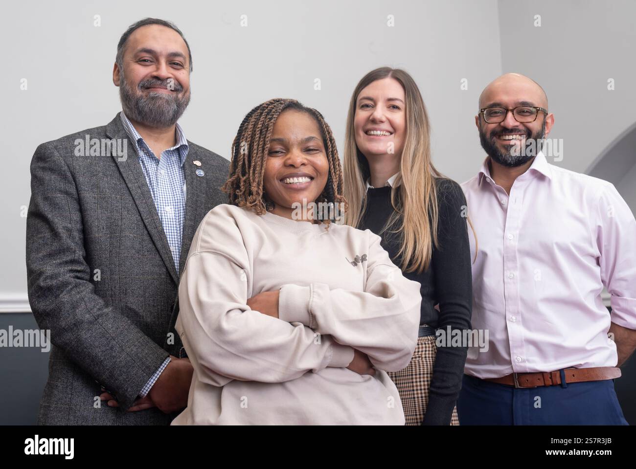 (Left to right) Consultant Neurosurgeon Asim Sheikh, patient Ruvimbo ...