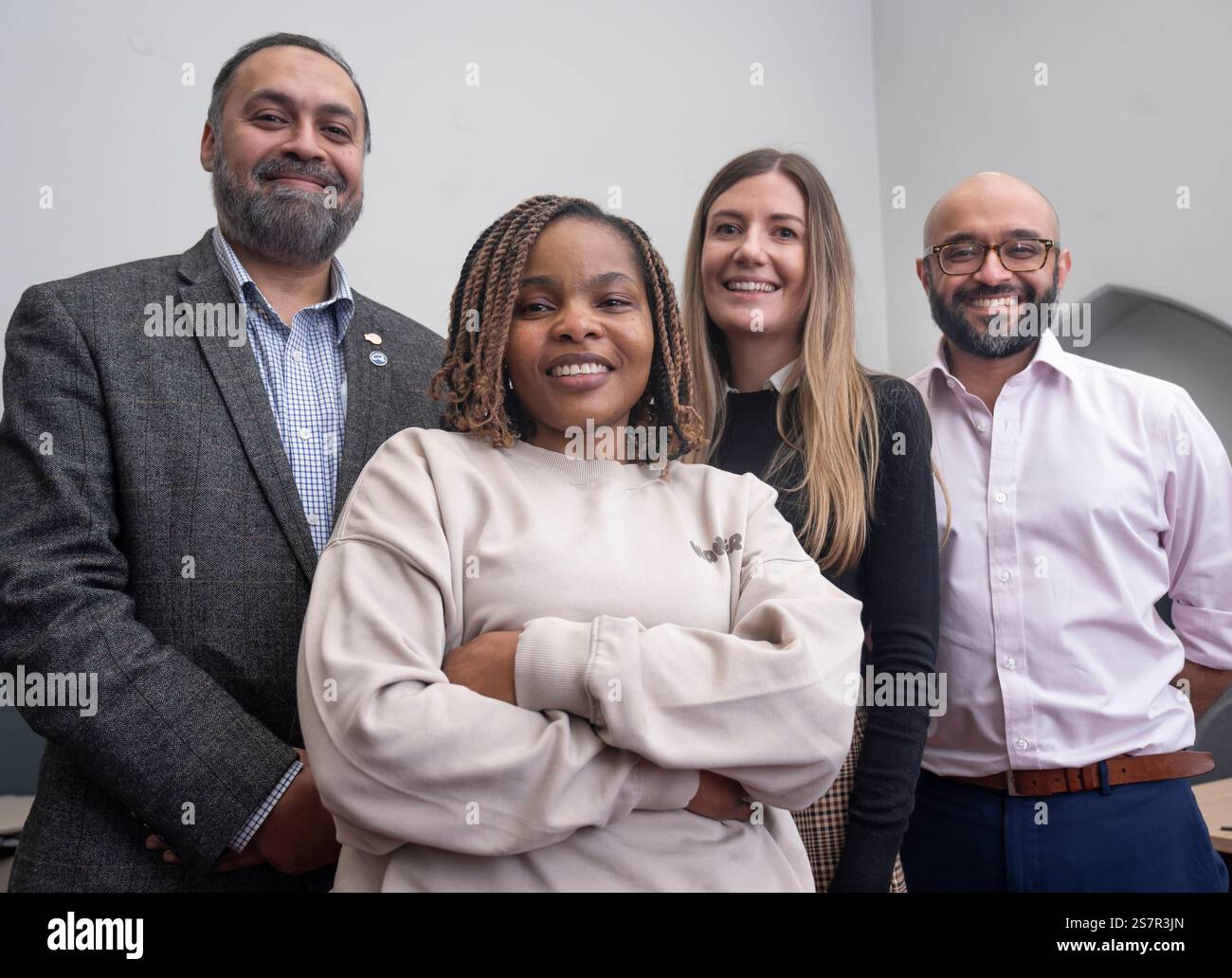 (Left to right) Consultant Neurosurgeon Asim Sheikh, patient Ruvimbo ...
