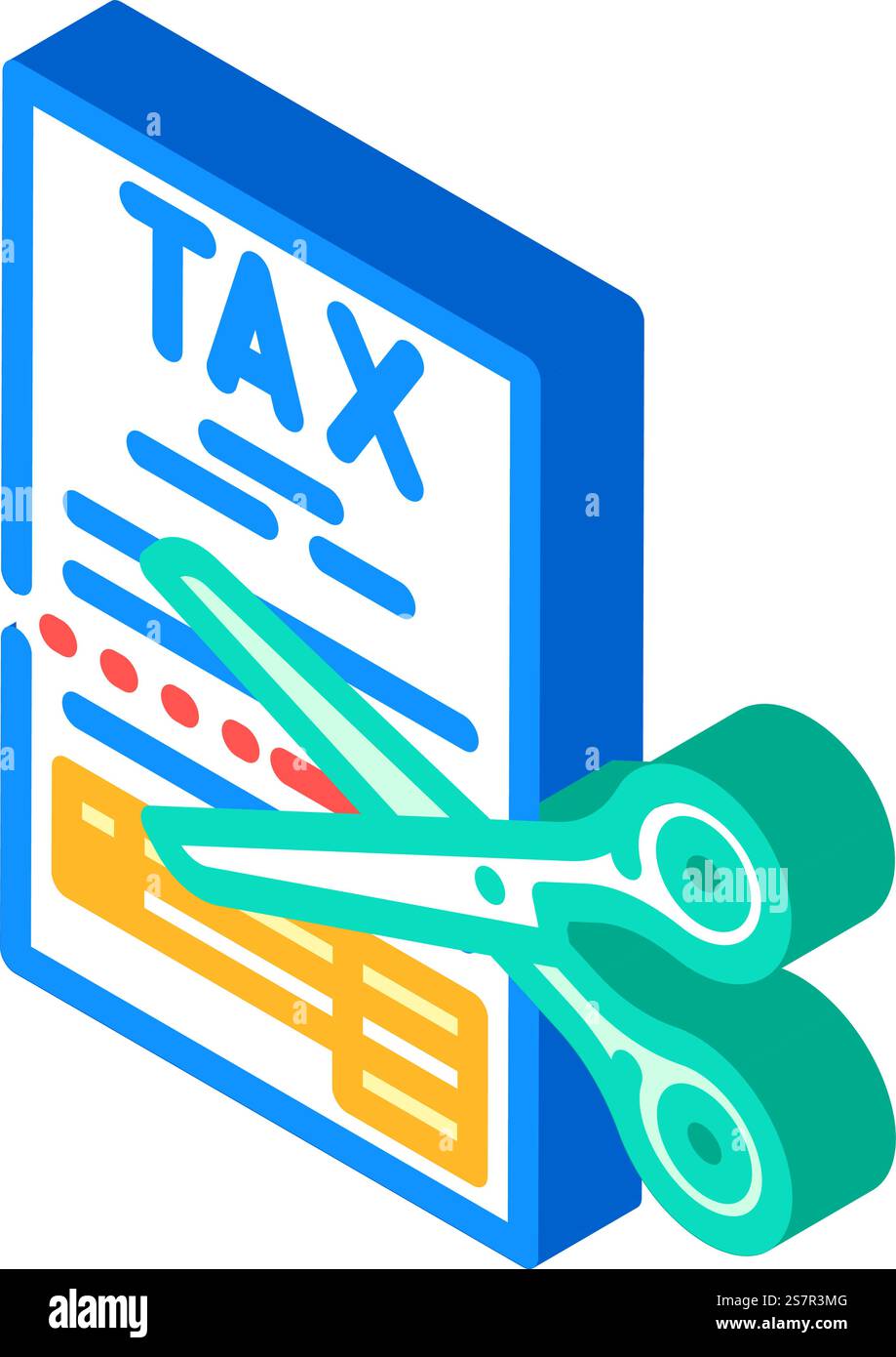 tax deductions isometric icon vector. tax deductions sign. isolated ...