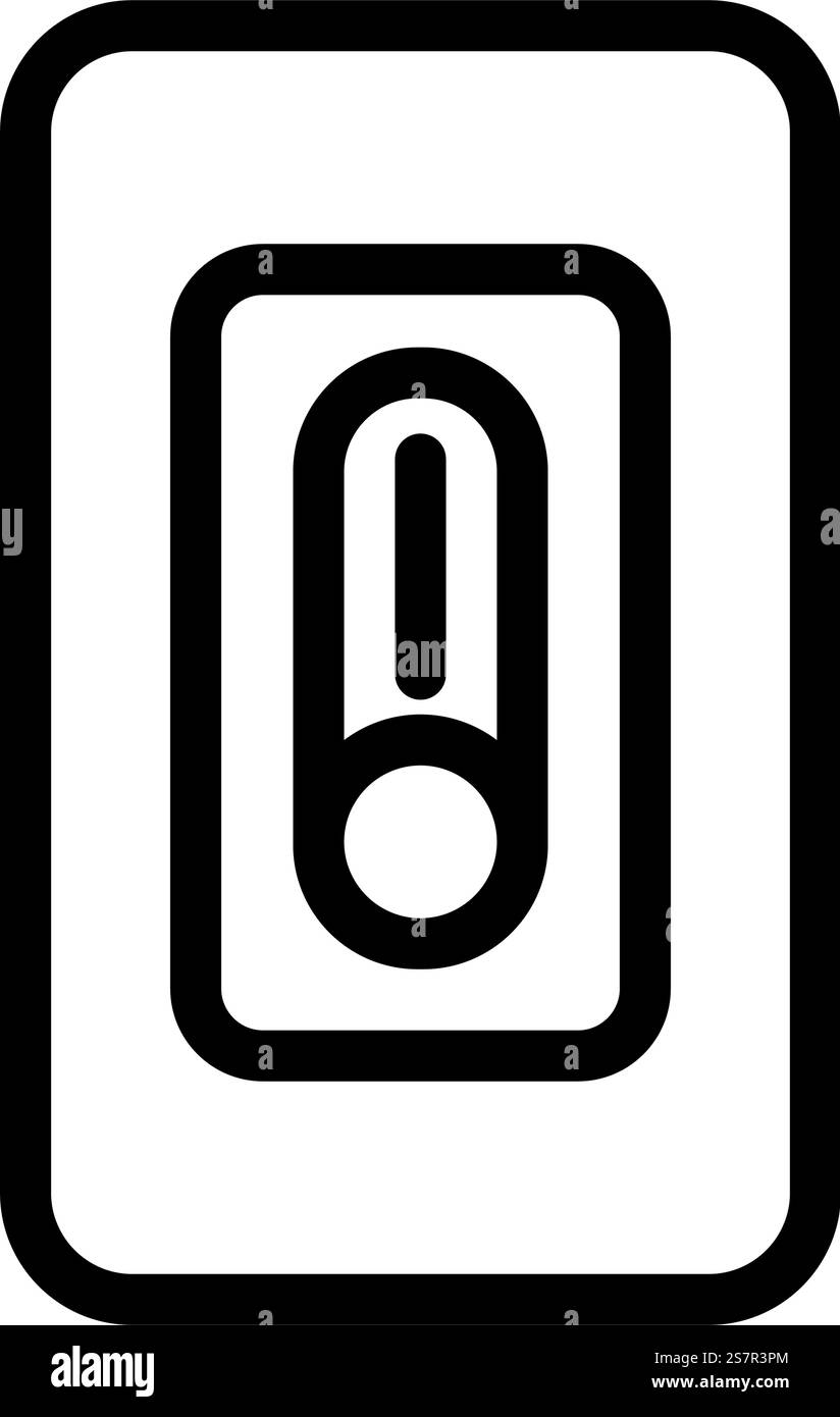 smart dimmer switch home line icon vector. smart dimmer switch home ...
