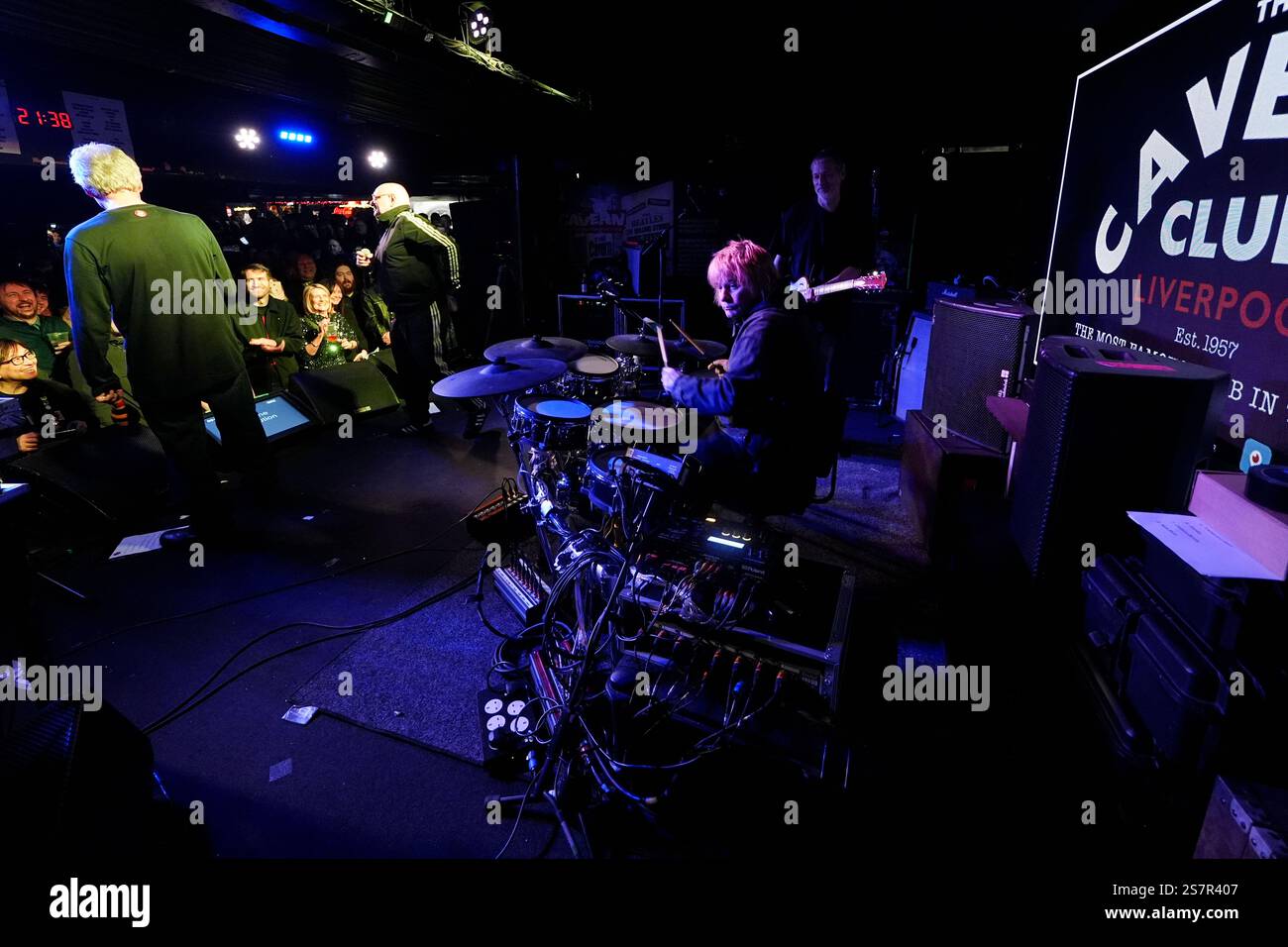Zak Starkey, son of Sir Ringo Star, on drums performing with fellow ...