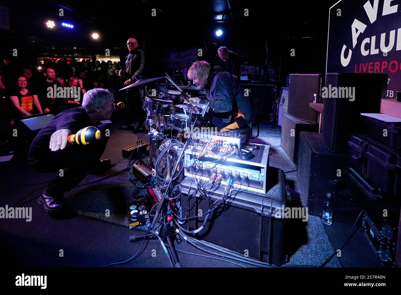 Zak Starkey, son of Sir Ringo Star, on drums performing with fellow ...