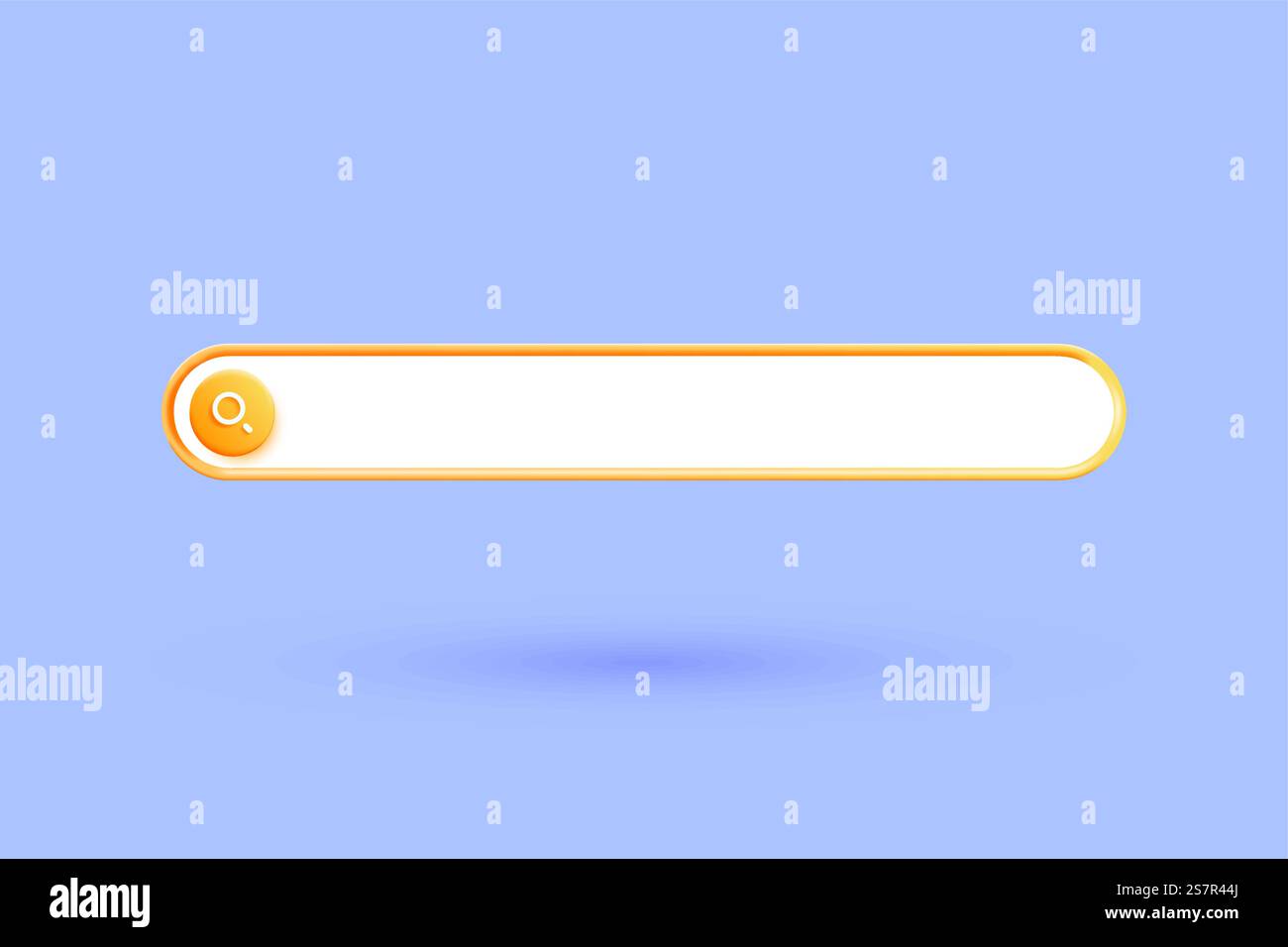 3D search bar. Browser button for website and UI design. Search form ...