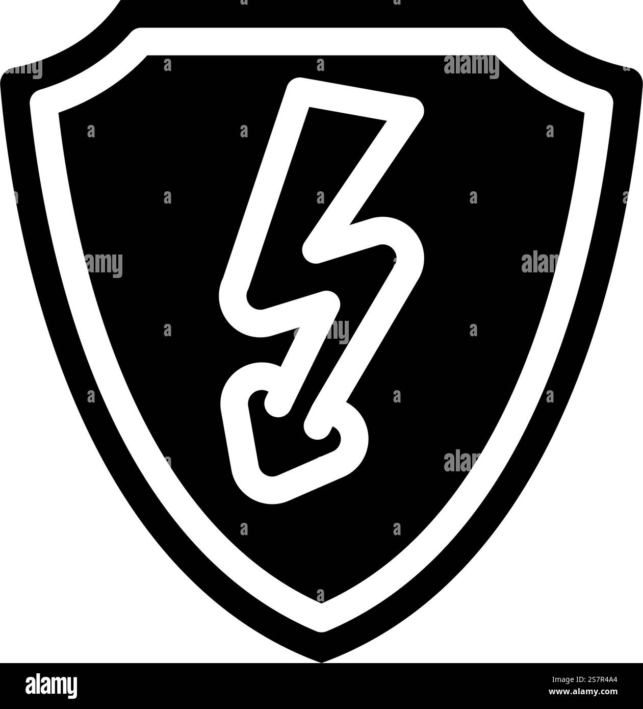 security electricity glyph icon vector. security electricity sign ...