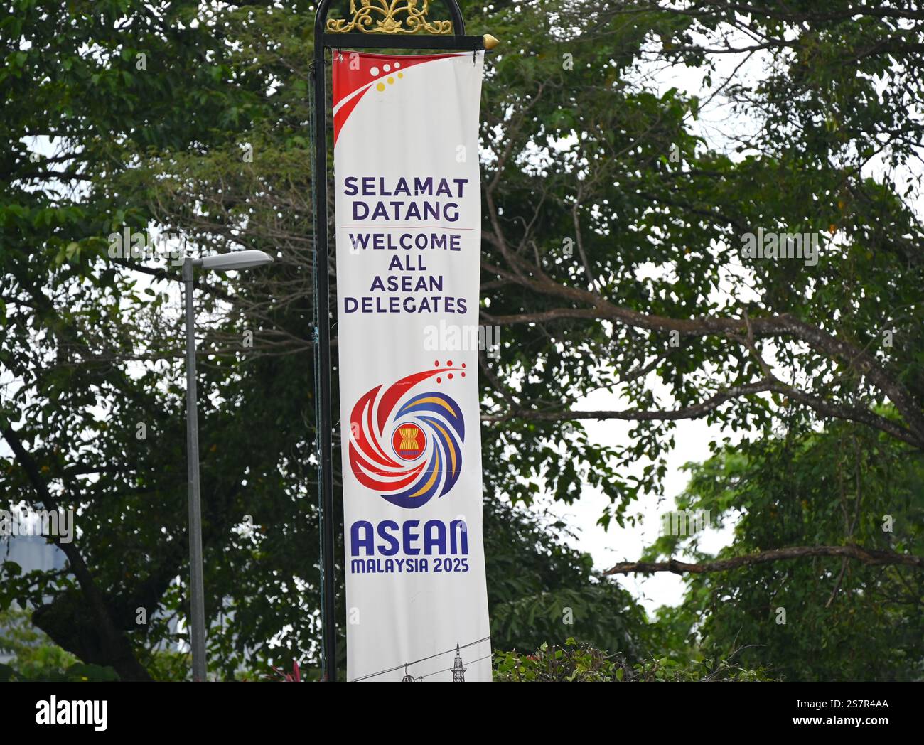 The ASEAN Foreign Ministers’ meeting banner in Langkawi 2025 Stock ...