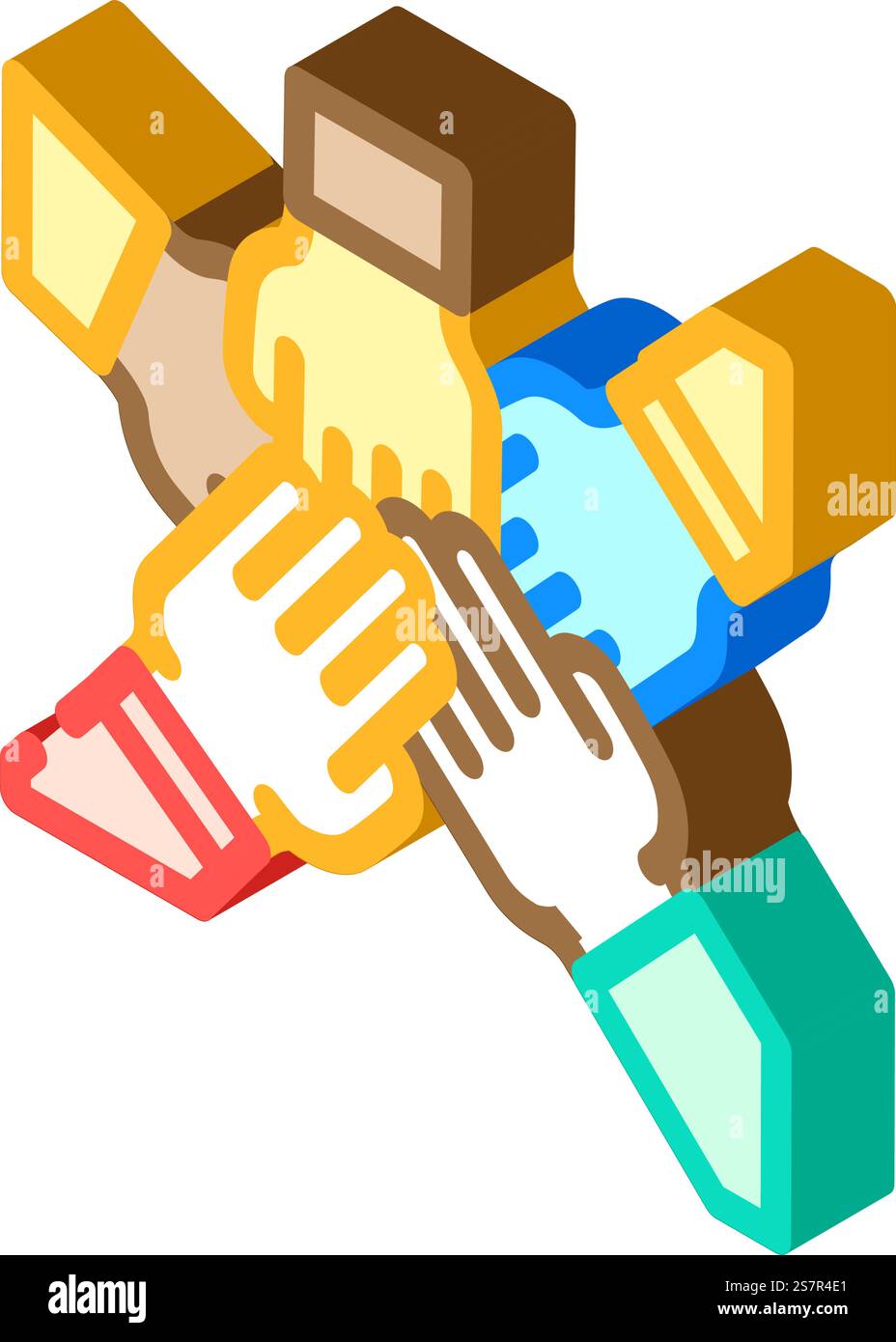 diversity inclusion feminism woman isometric icon vector. diversity ...