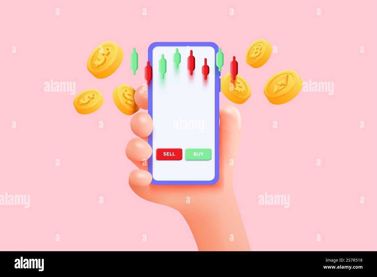 Cryptocurrency transaction and Mobile banking infographic. Send money ...