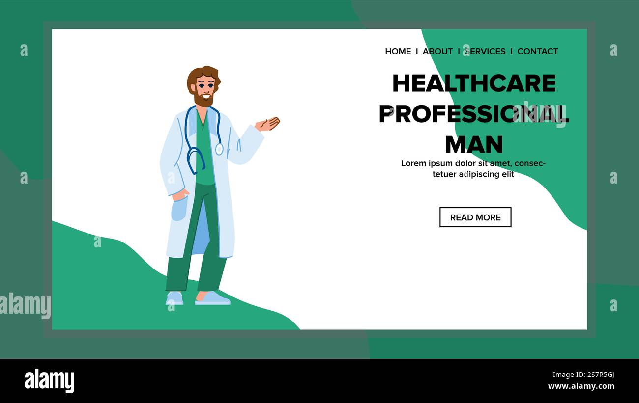 group healthcare professional man vector. nurse team, care work, women ...