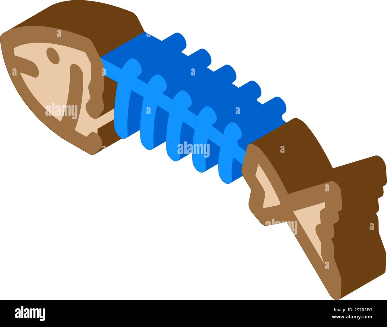 fish rotten food isometric icon vector. fish rotten food sign. isolated ...