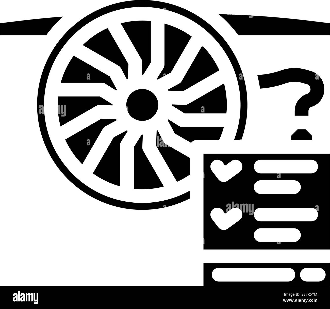 engine diagnostics aircraft glyph icon vector. engine diagnostics ...