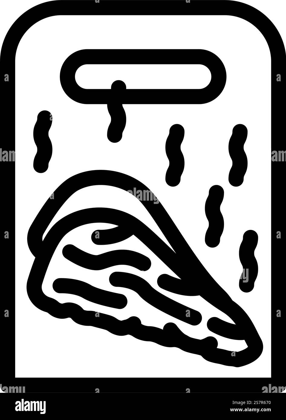 Top view meat icon Black and White Stock Photos & Images - Alamy