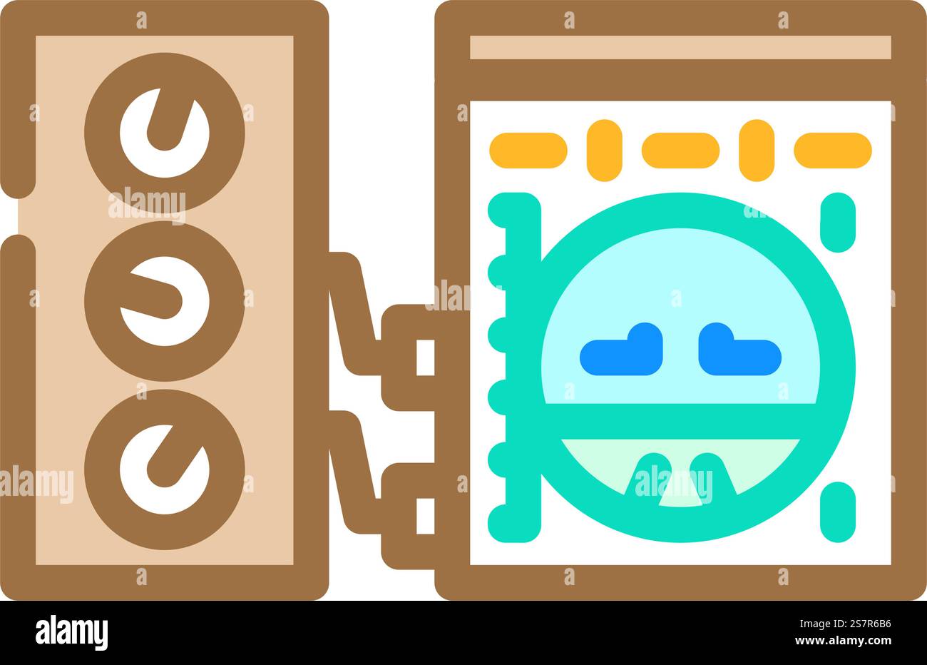 avionics testing aircraft color icon vector. avionics testing aircraft ...