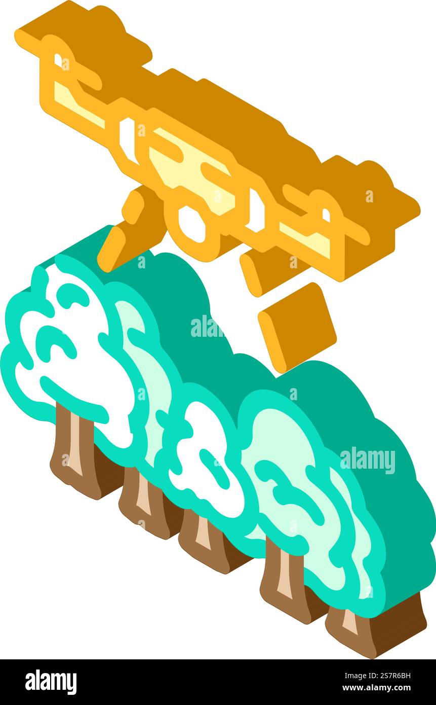 oil gas inspection drone isometric icon vector. oil gas inspection ...