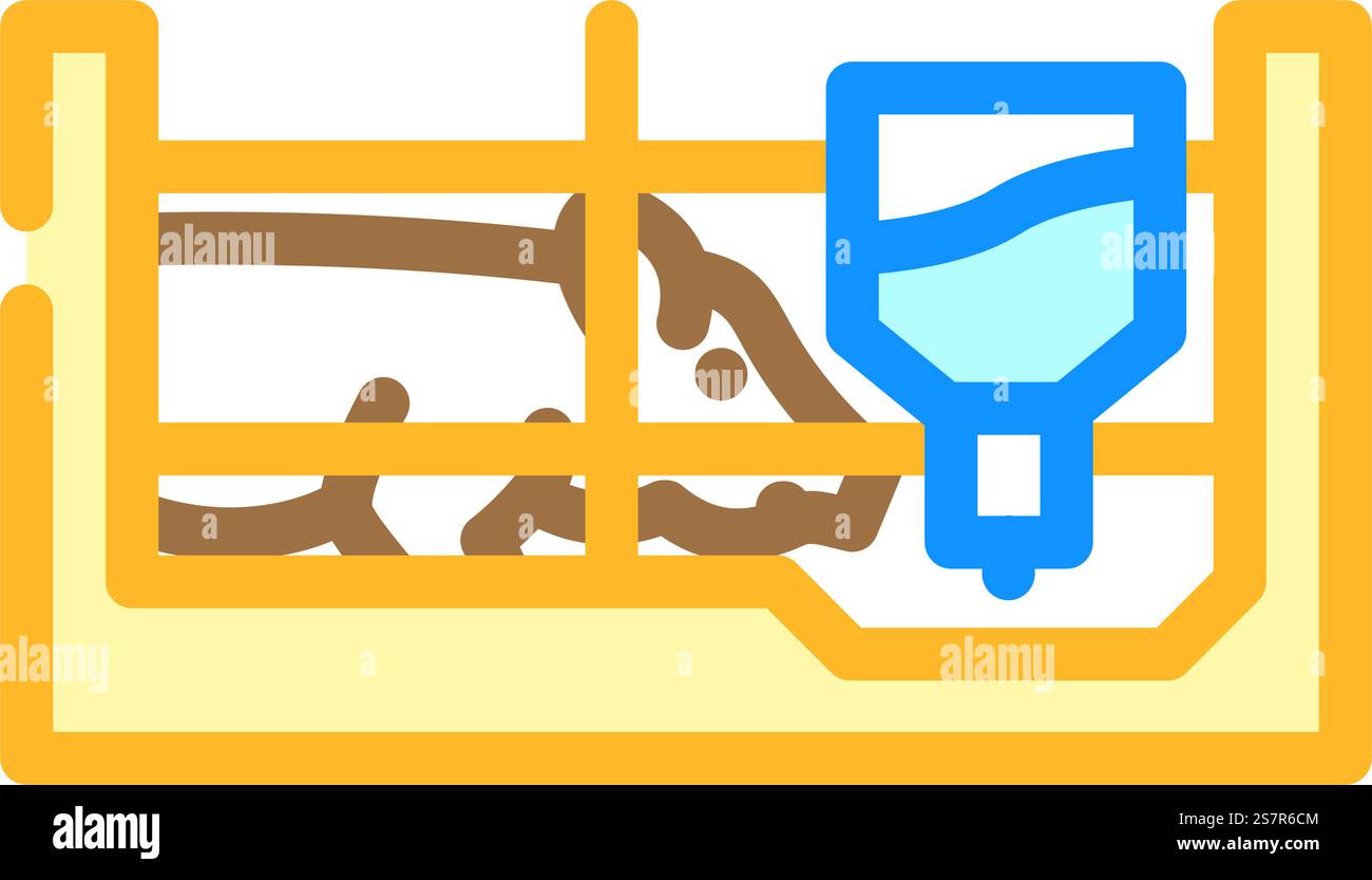 pigsty farm animal color icon vector. pigsty farm animal sign. isolated ...