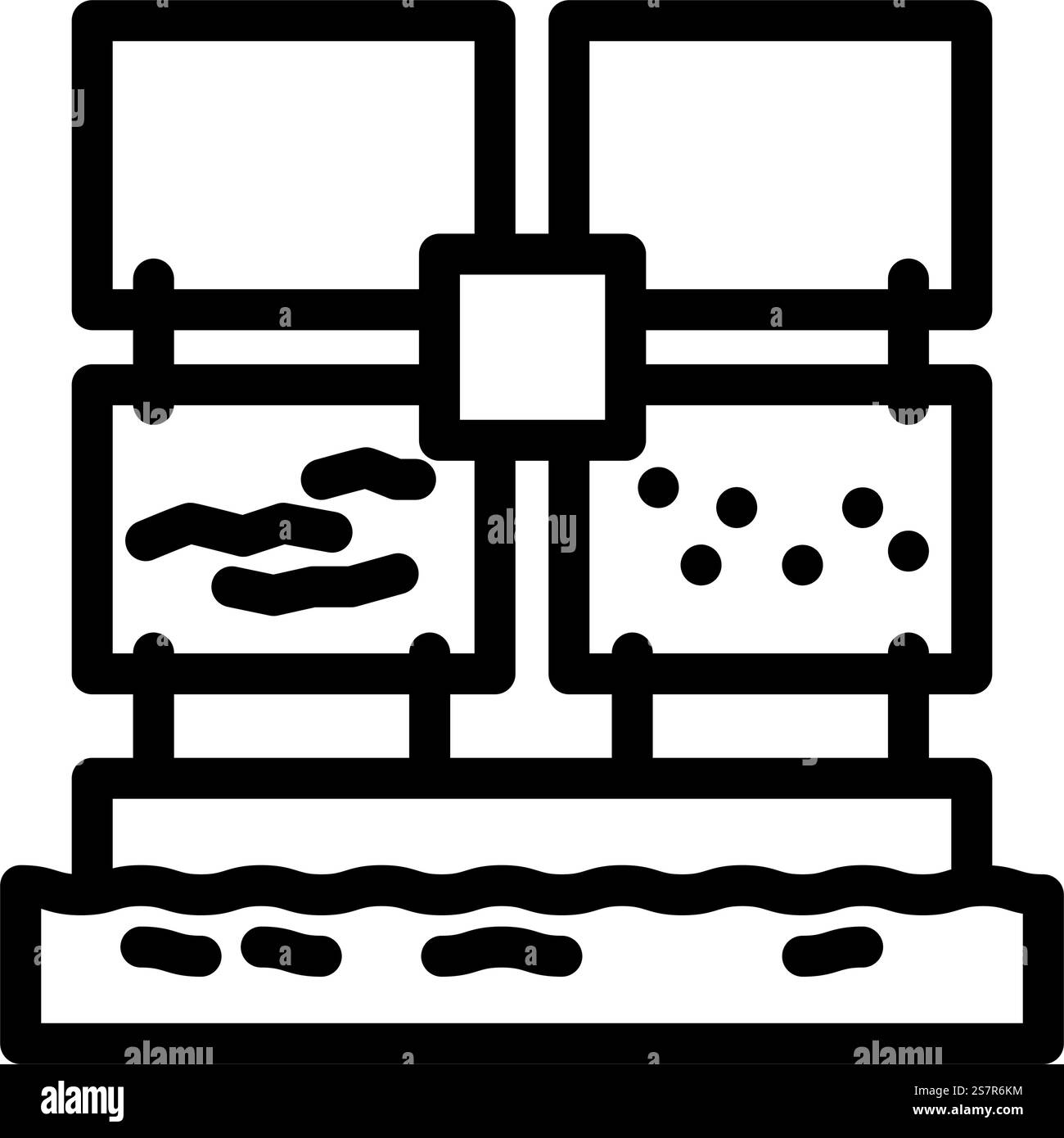 marine corrosion testing line icon vector. marine corrosion testing ...