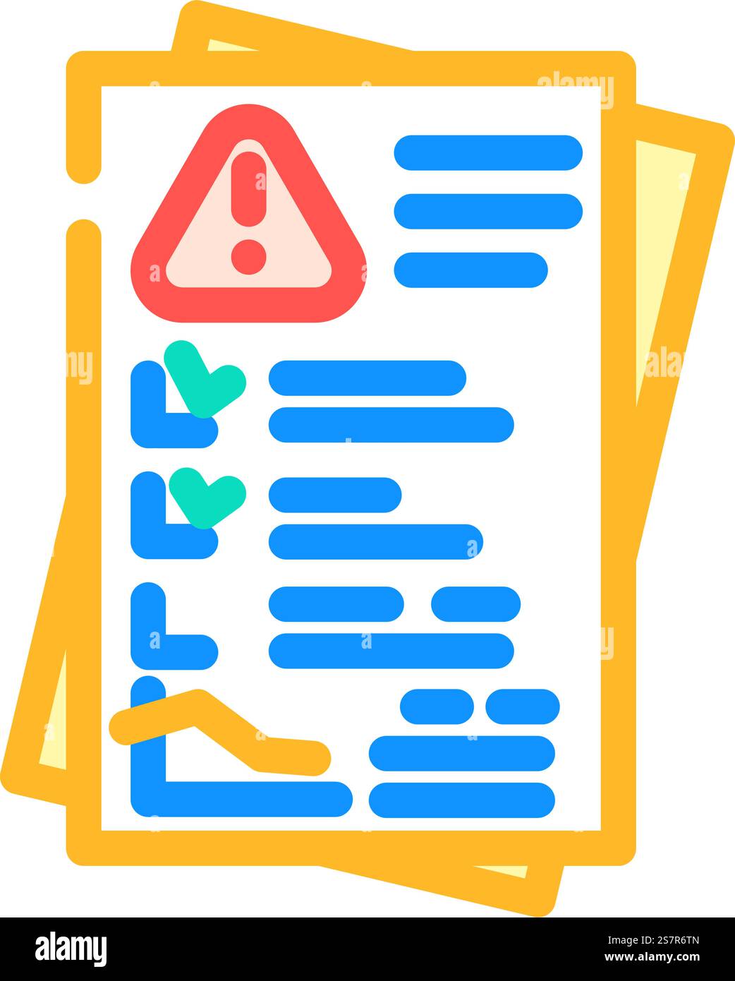 mitigation plan risk color icon vector. mitigation plan risk sign ...