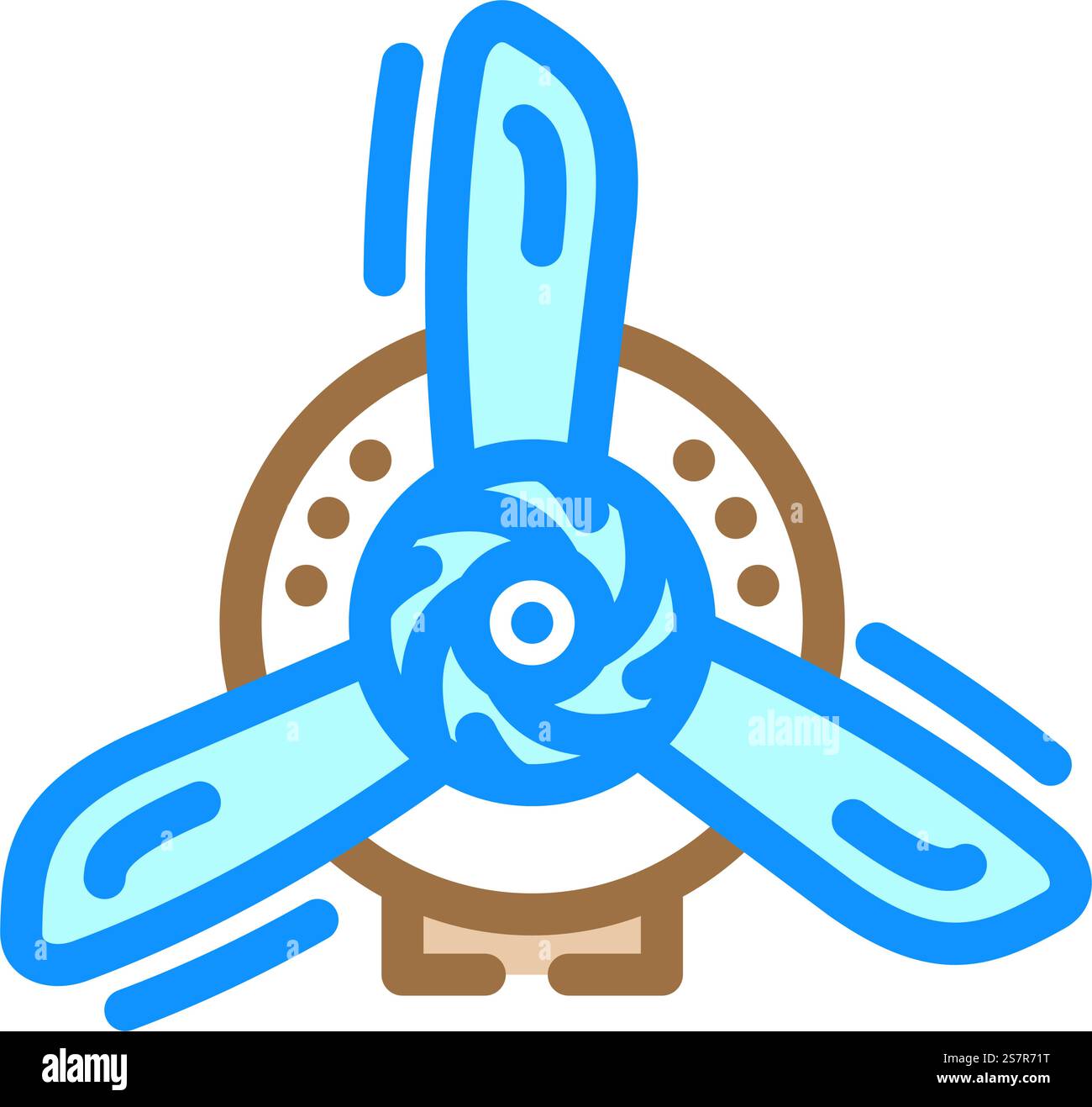 propeller maintenance aircraft color icon vector. propeller maintenance ...
