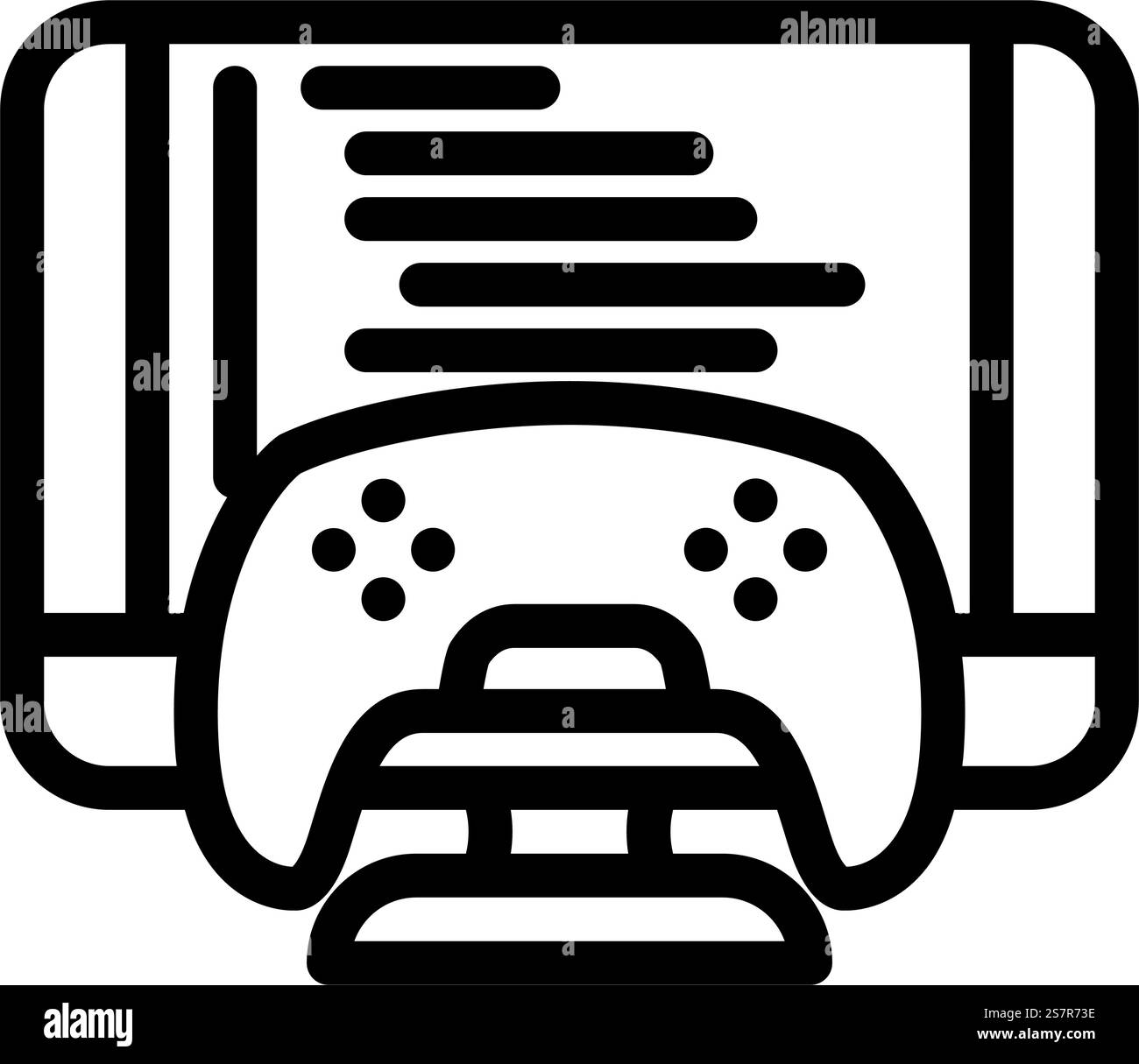 programming game development line icon vector. programming game ...