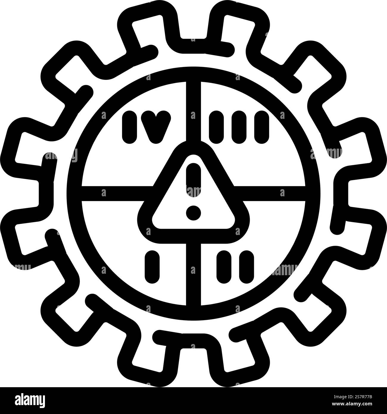 Management risk line icon Black and White Stock Photos & Images - Alamy