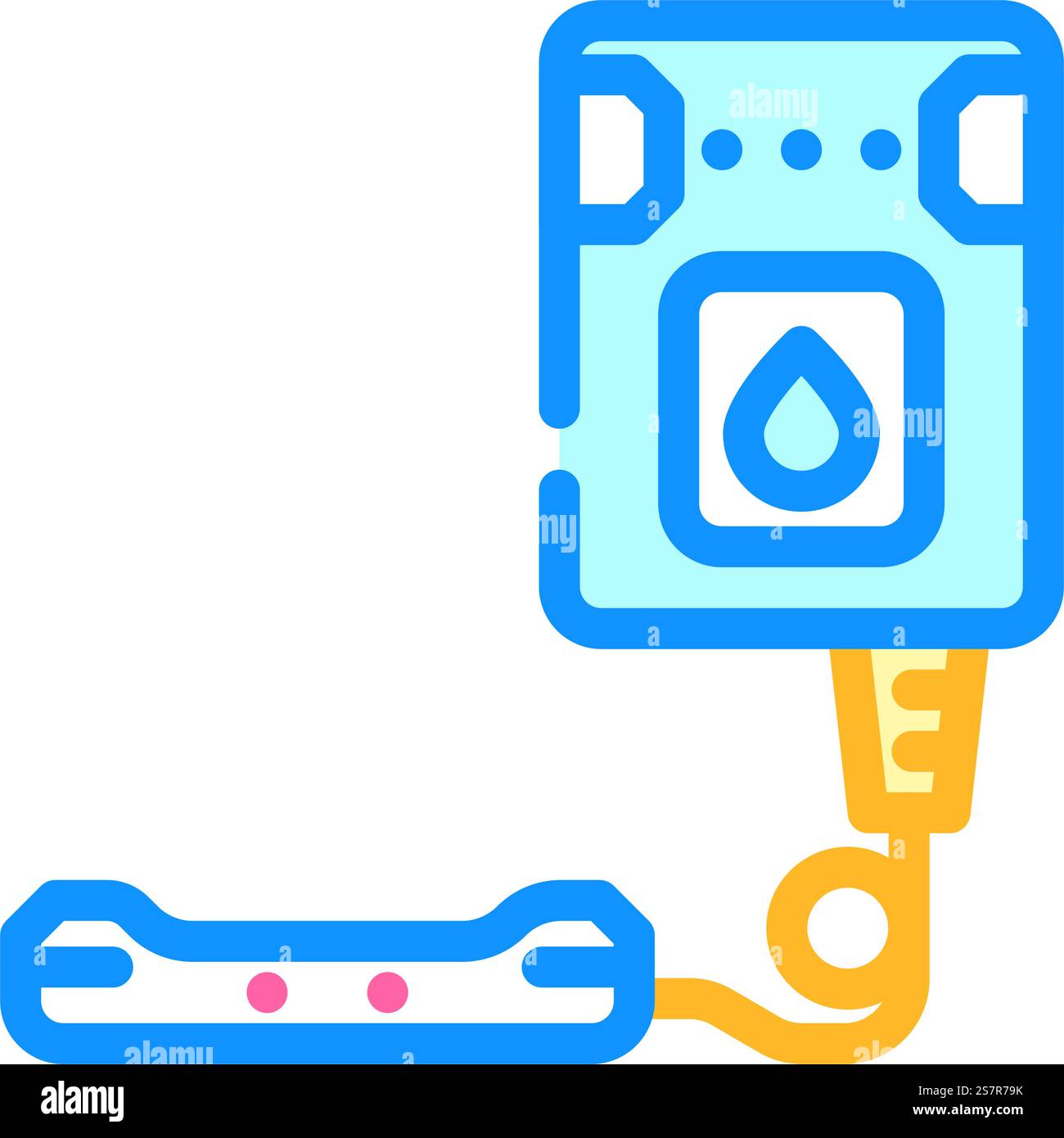 smart leak detector home color icon vector. smart leak detector home ...