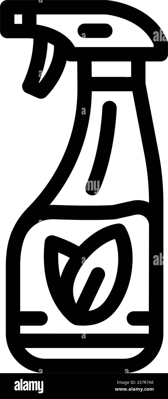 eco friendly cleaning green living line icon vector. eco friendly ...