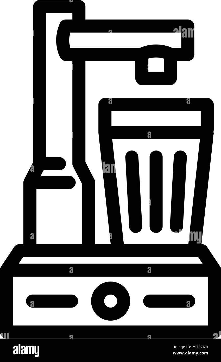 smart water dispenser home line icon vector. smart water dispenser home ...