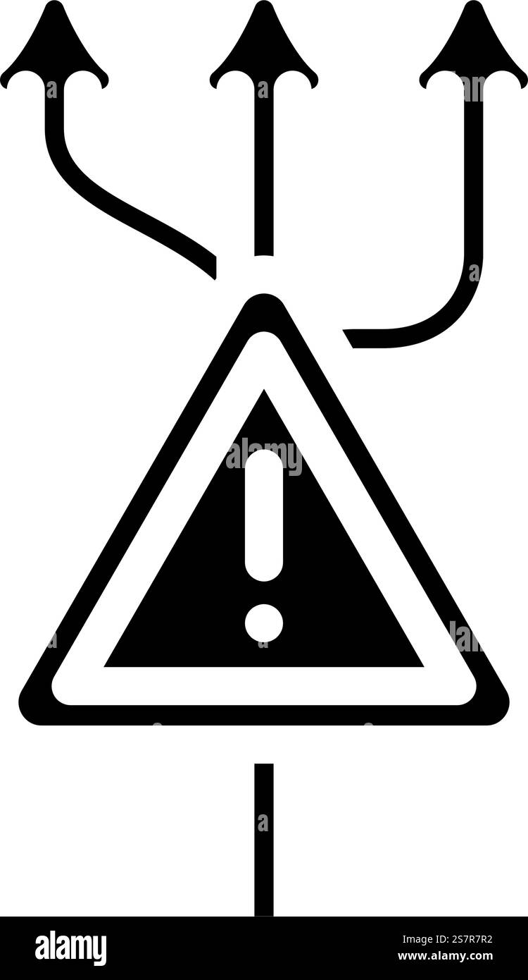 decision making risk glyph icon vector. decision making risk sign ...