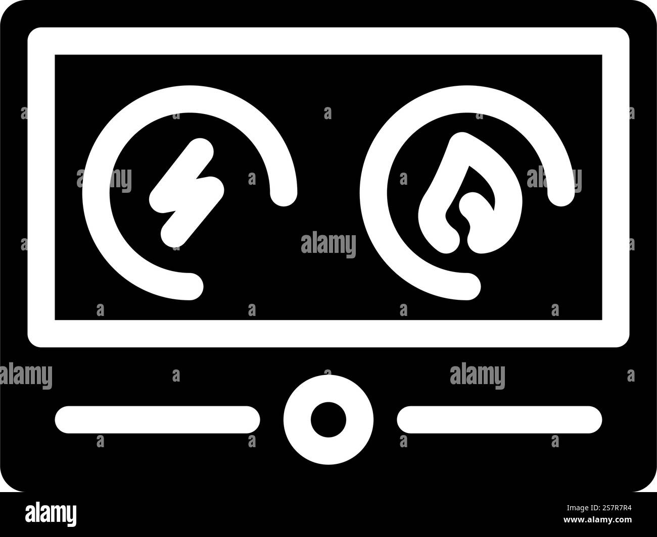 smart energy monitor home glyph icon vector. smart energy monitor home ...