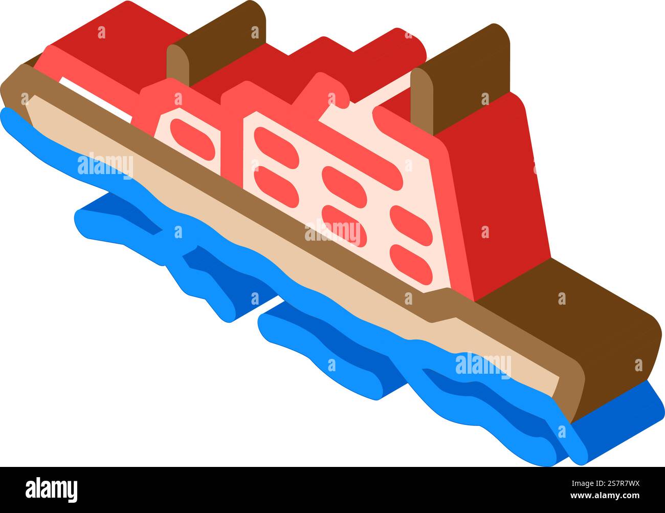 ice breaking ships isometric icon vector. ice breaking ships sign ...