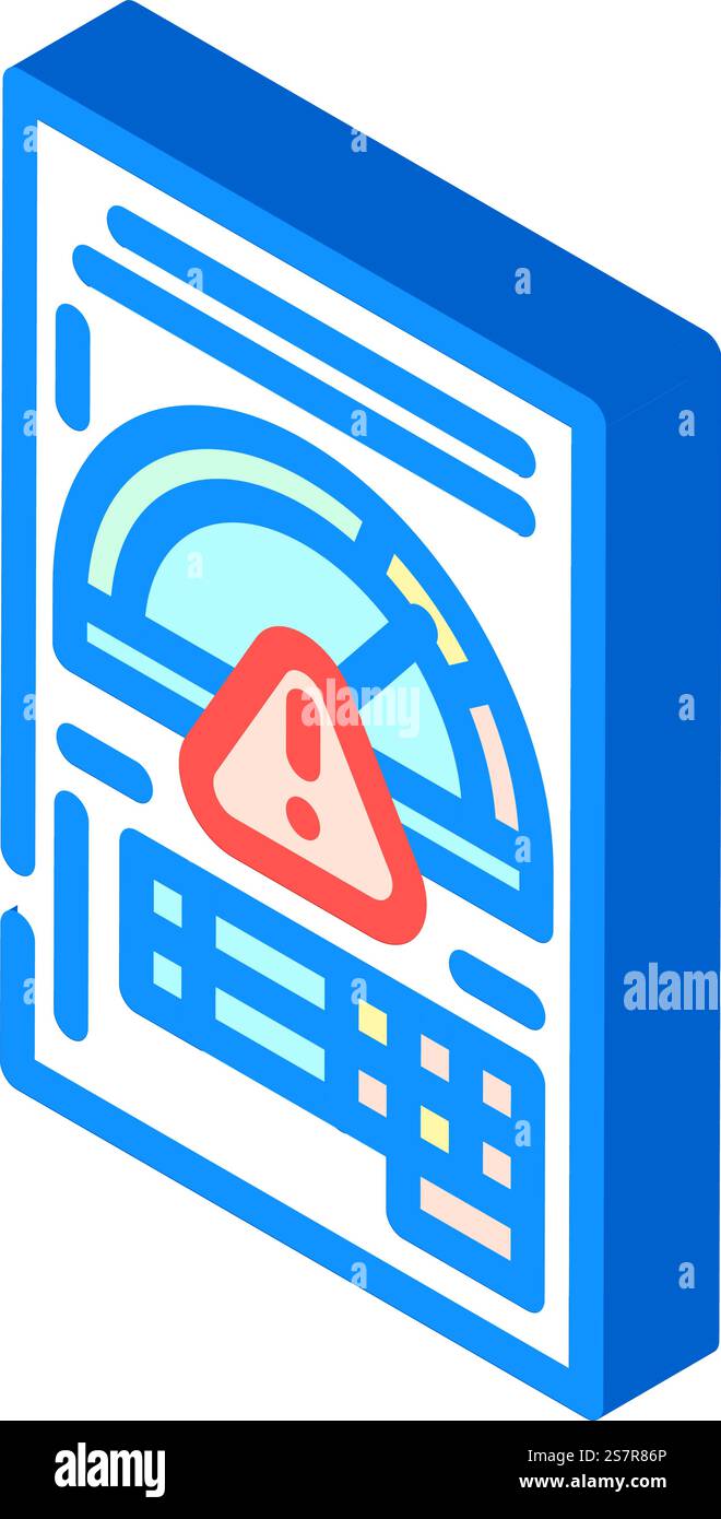 assessment report risk isometric icon vector. assessment report risk ...