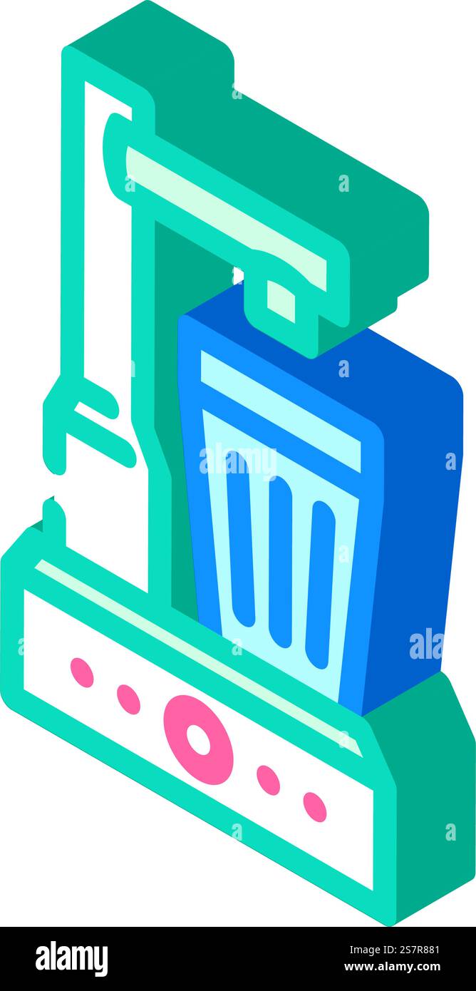 smart water dispenser home isometric icon vector. smart water dispenser ...