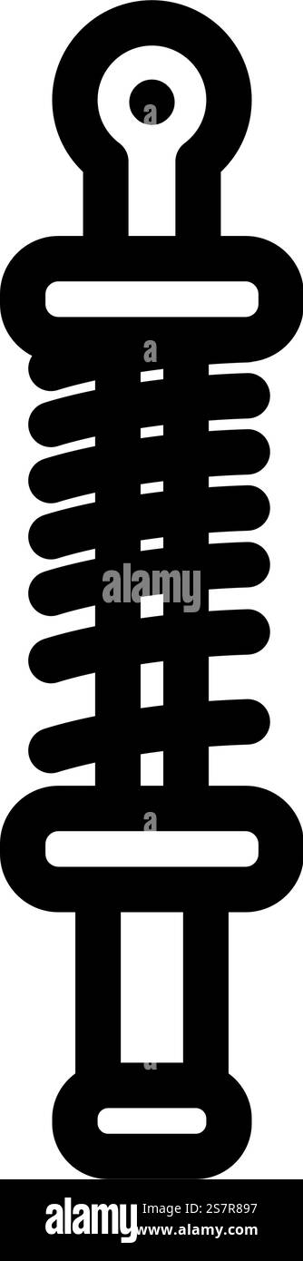 shock absorber car mechanic line icon vector. shock absorber car ...