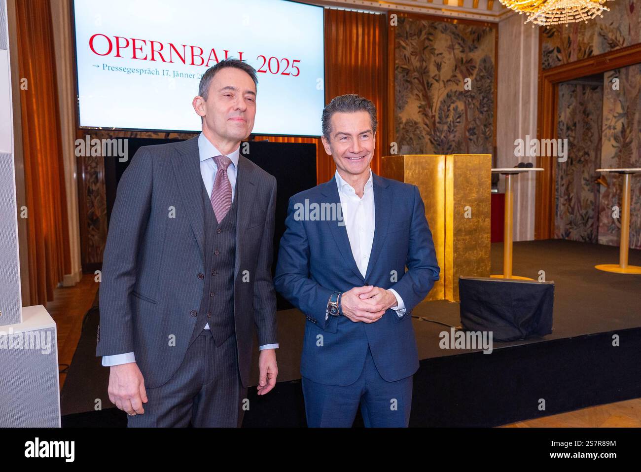 Vienna, Austria. 17th Jan, 2025. Press conference of the Opera Ball ...