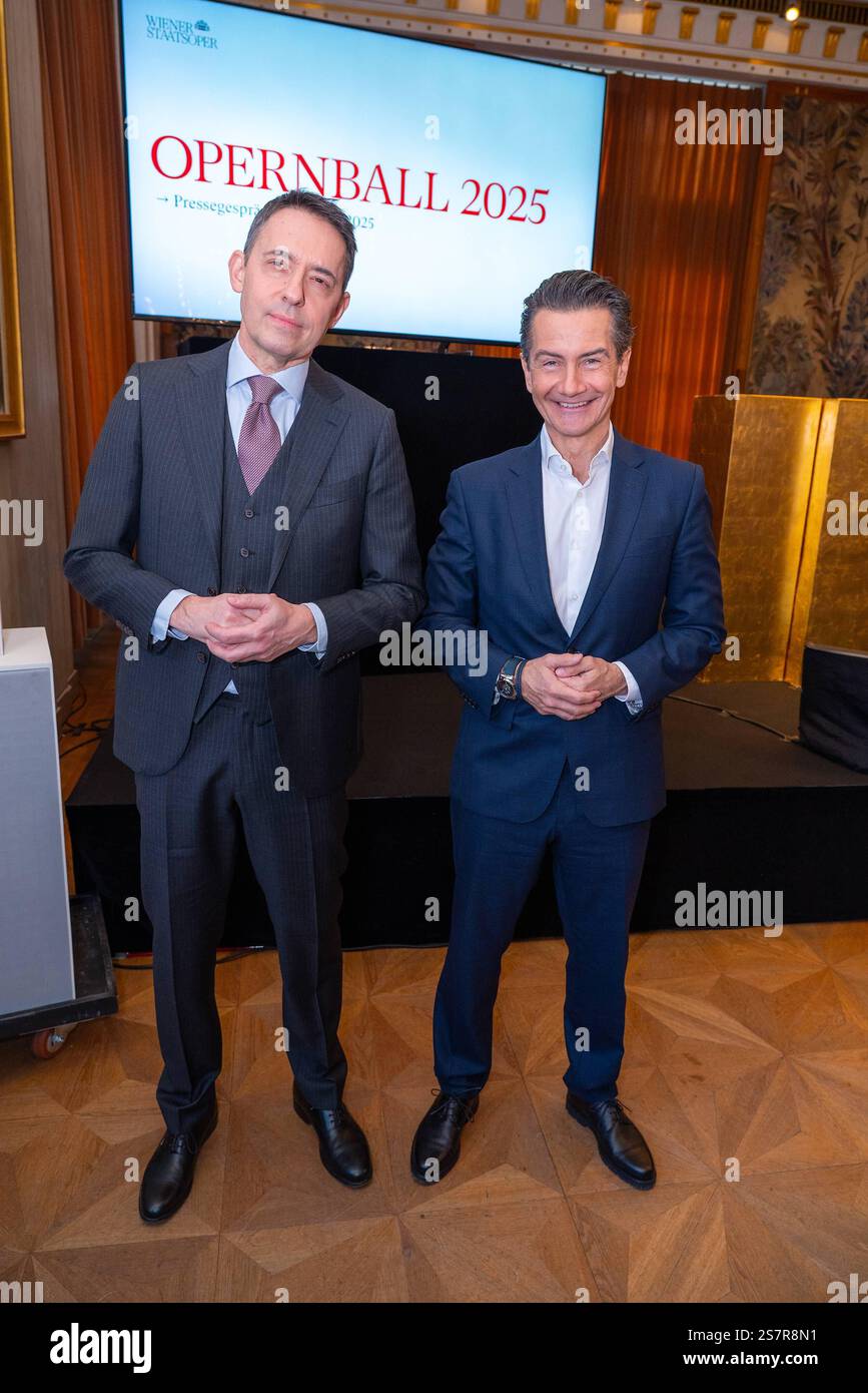 Vienna, Austria. 17th Jan, 2025. Press conference of the Opera Ball ...