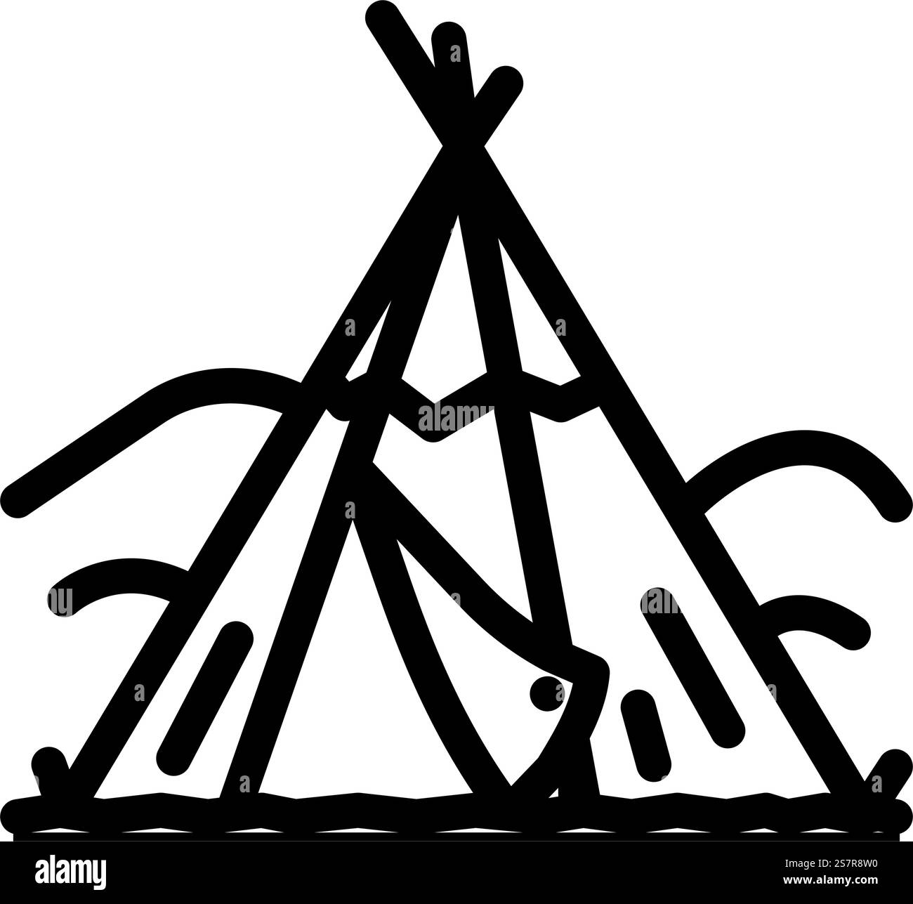 eco tourism green living line icon vector. eco tourism green living ...