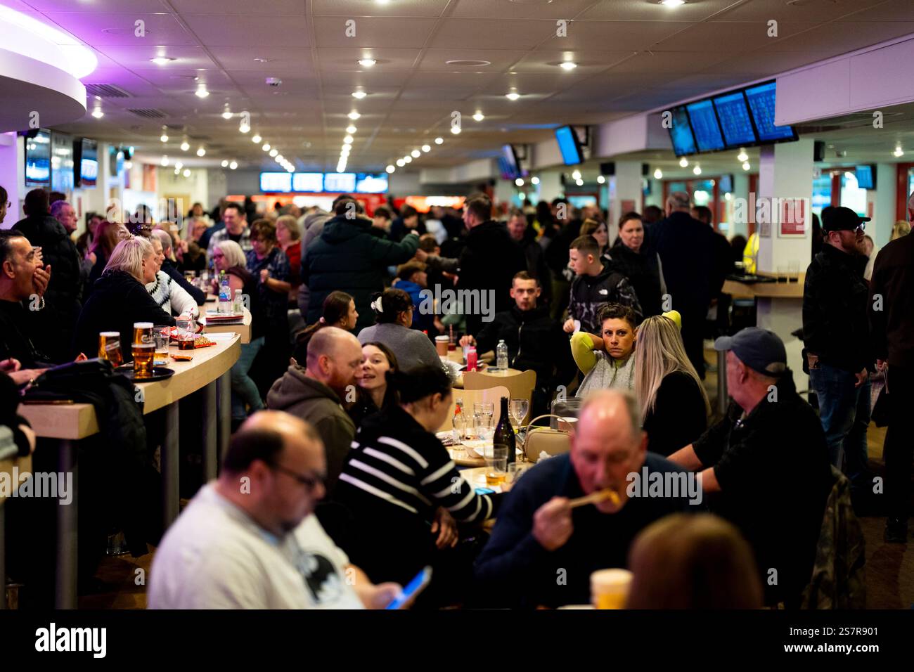 Spectators in the bar during the final night of racing at Crayford ...
