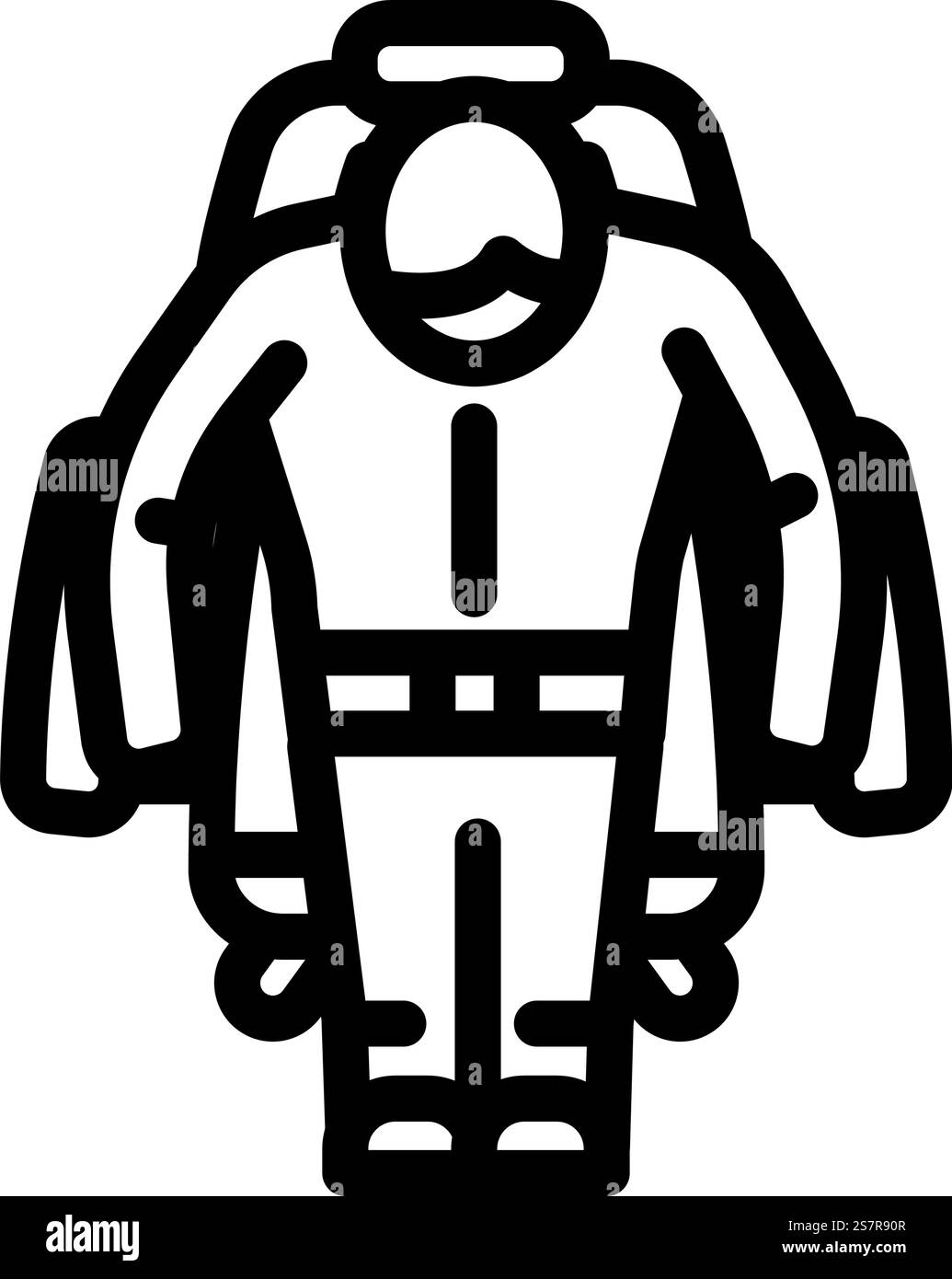 people sitting chair top view line icon vector. people sitting chair ...