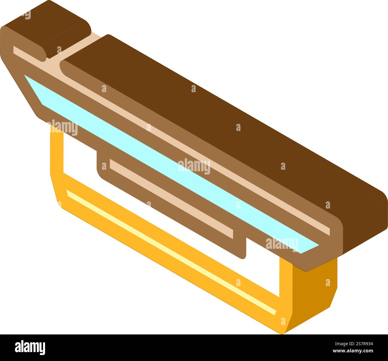 plasma tv pedestal top view isometric icon vector. plasma tv pedestal ...