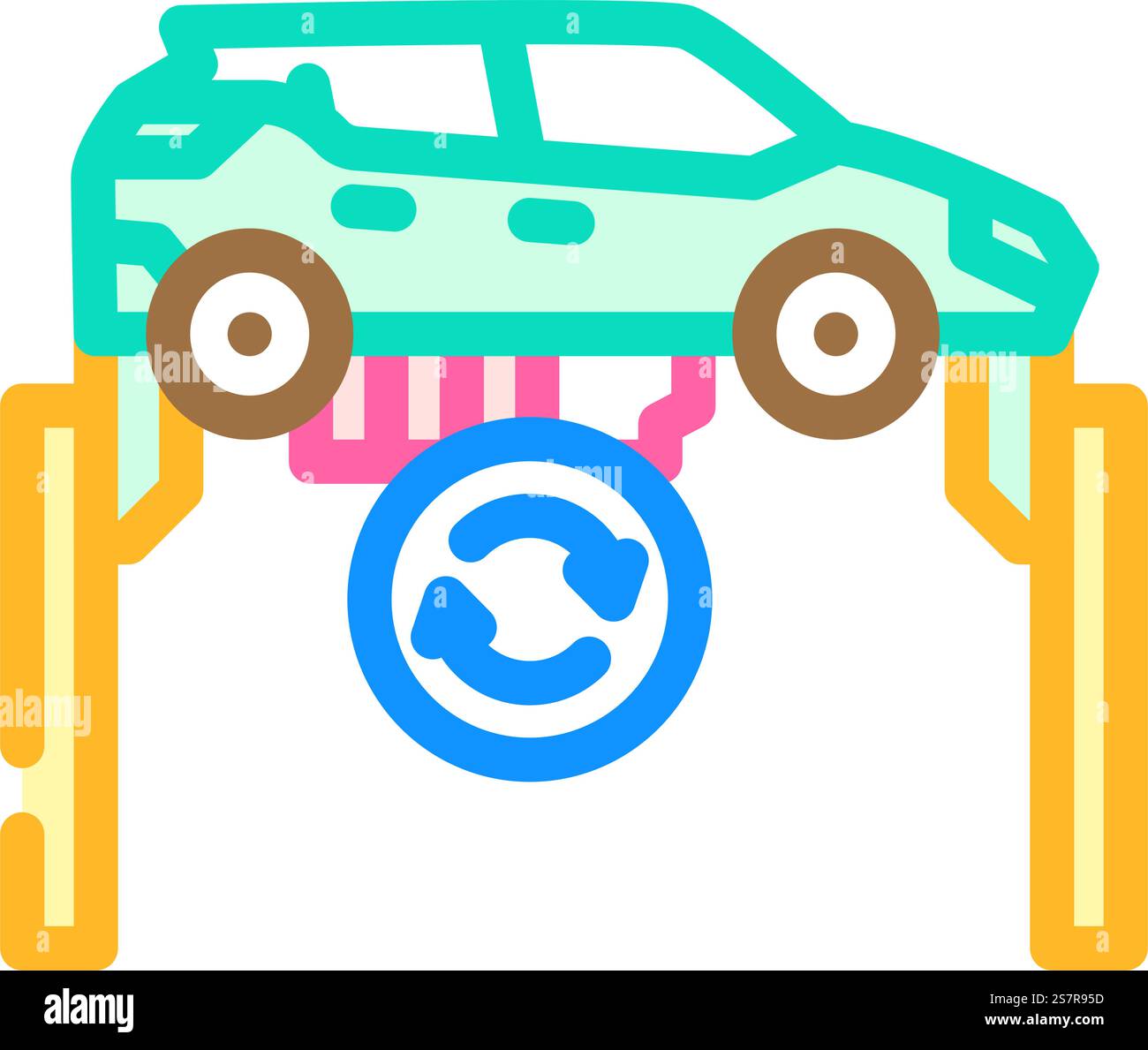 ev maintenance electric color icon vector. ev maintenance electric sign ...