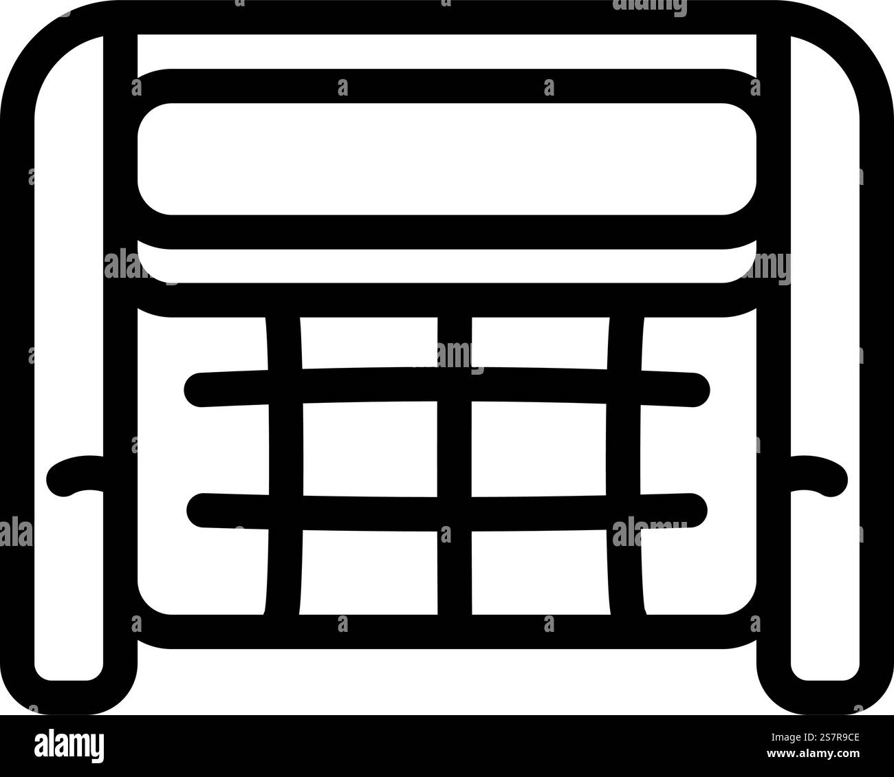 chair top view line icon vector. chair top view sign. isolated contour ...