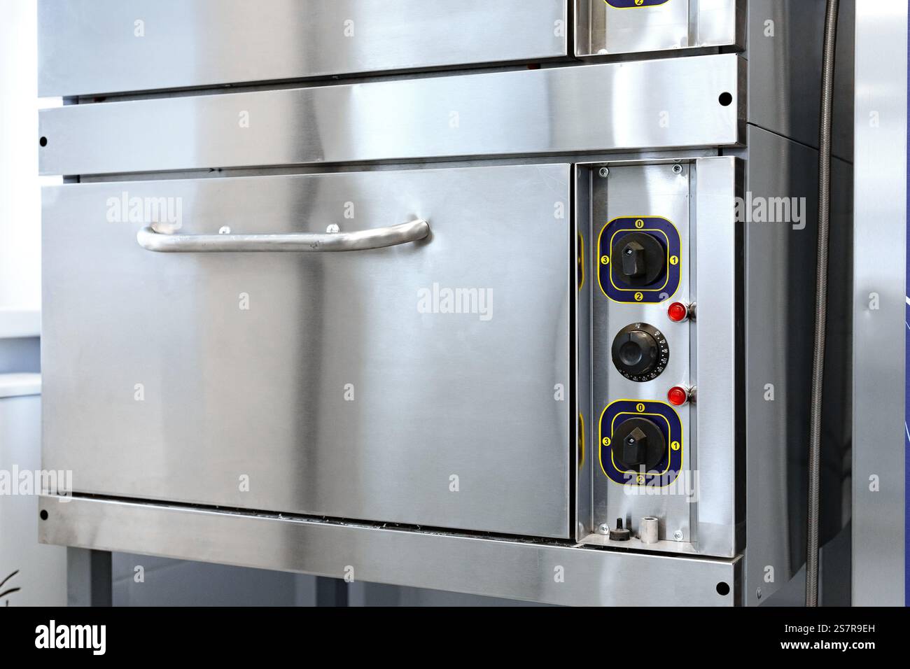 Industrial baking oven equipped for commercial kitchen use in a modern ...