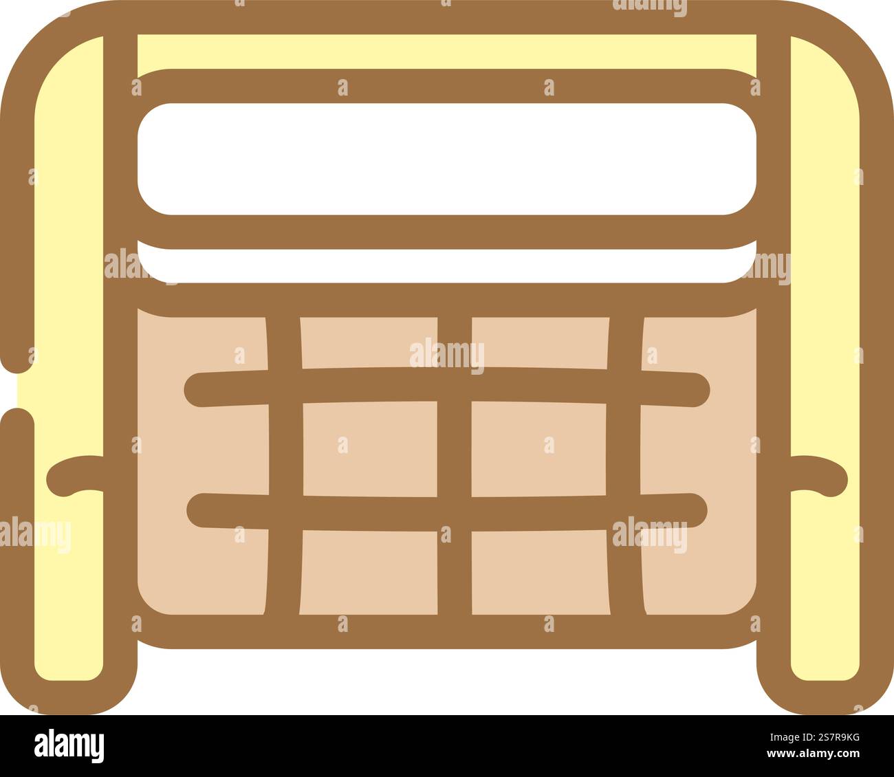 chair top view color icon vector. chair top view sign. isolated symbol ...