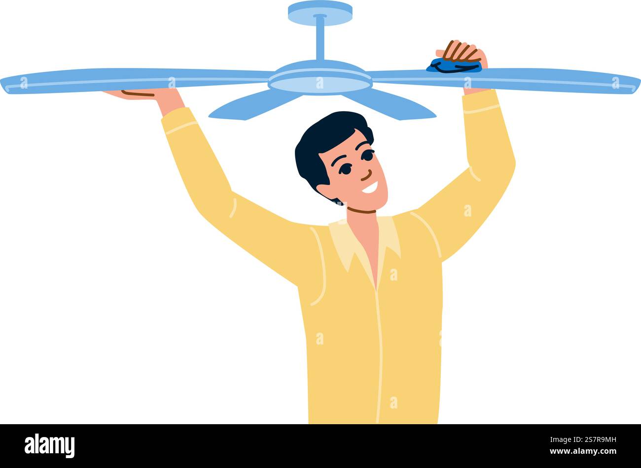 dirt cleaning fan vector. clean electric, home dust, housework white ...