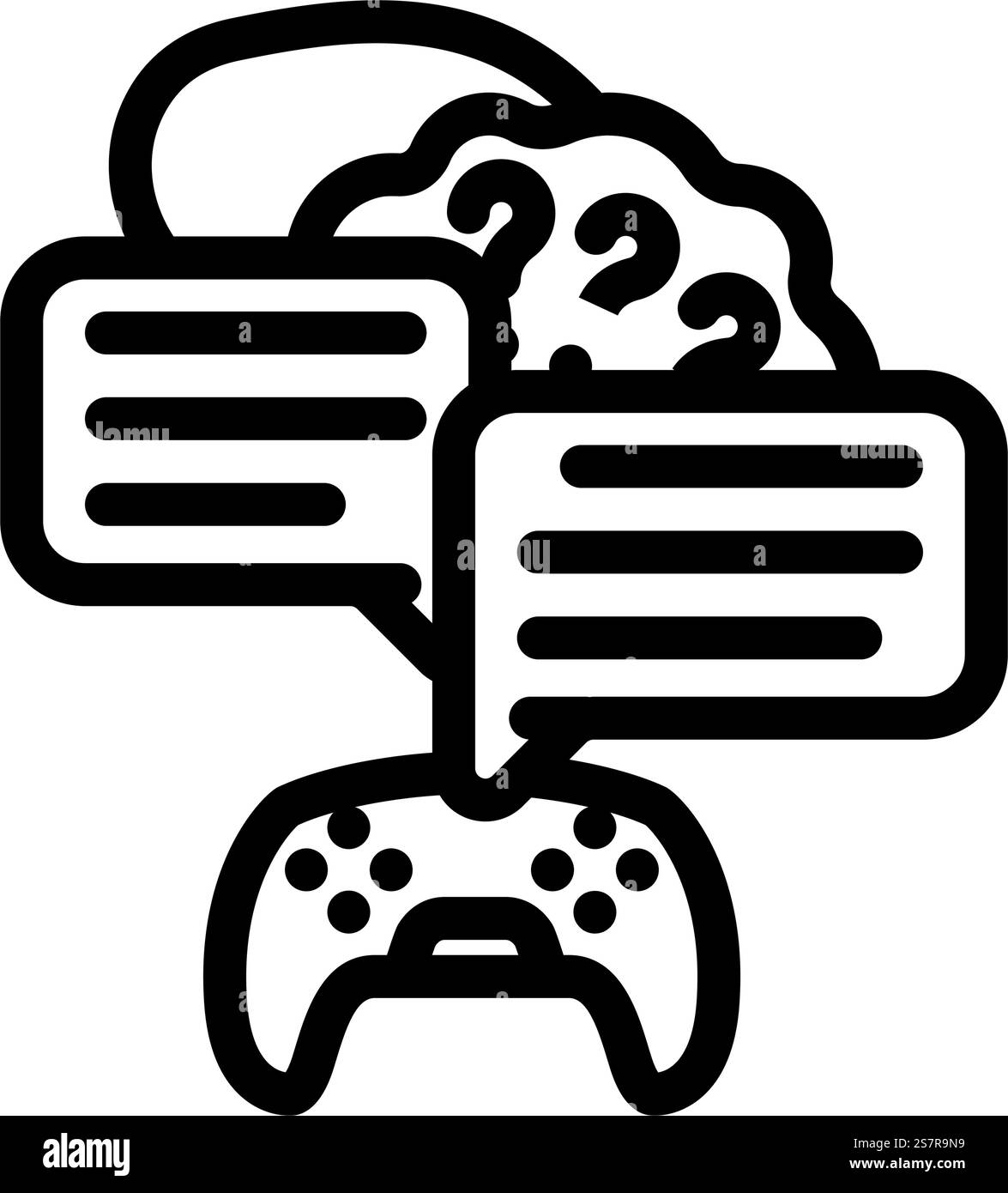 community game development line icon vector. community game development ...
