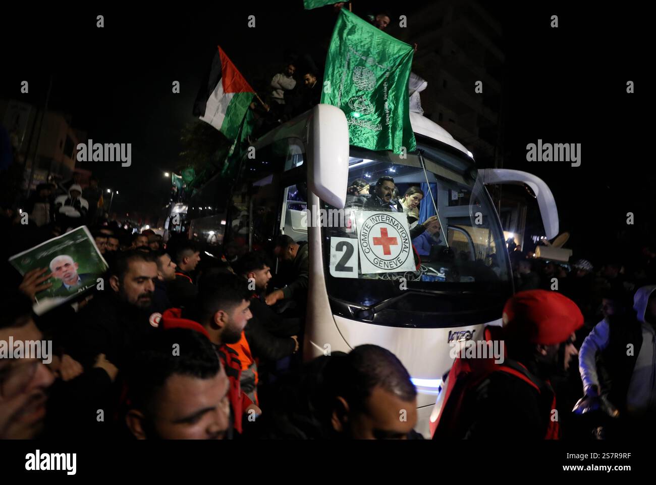 20 January 2025, ---, Beitunia: A Palestinian released prisoners ...