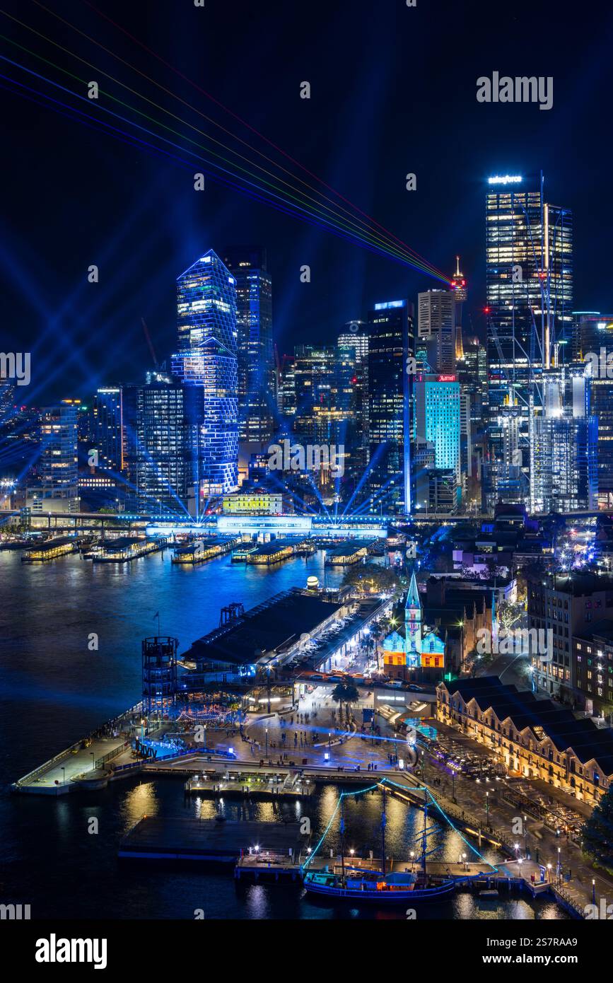 A view of Circular Quay and The Rocks, Sydney, Australia, during the ...