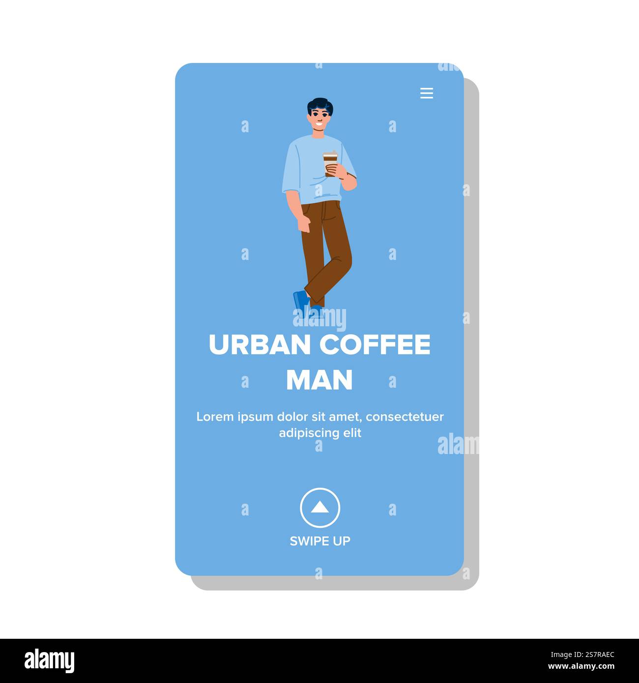 Male handsome man in suit cafe Stock Vector Images - Alamy