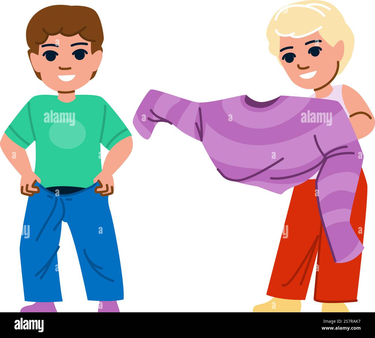 cute kid boy dressing up vector. little independent, adorable school ...